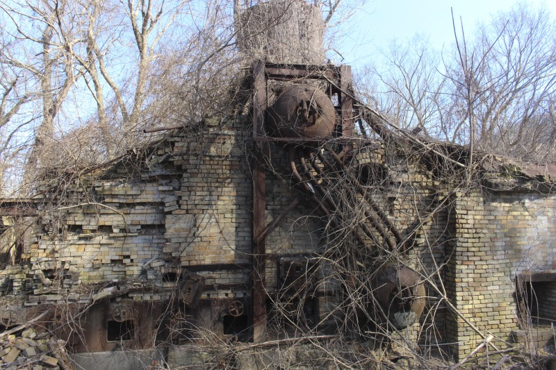 Ruins Of Old Building Infrastructure At JQ Dickinson Salt 1 Of 2 WV Folklife Collection WVU 